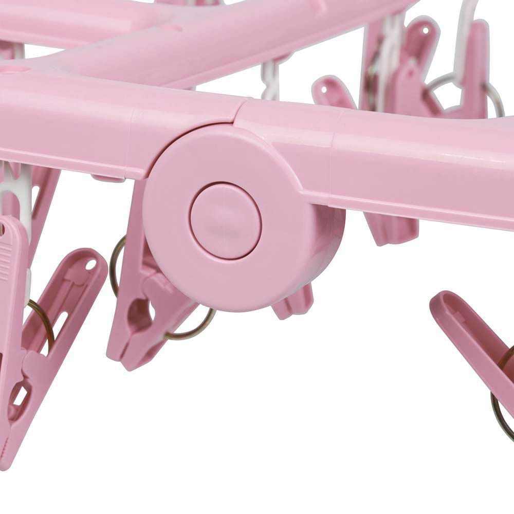 Mini-varal Retangular Dobrável 32 Prendedores - Rosa - Loja Mor