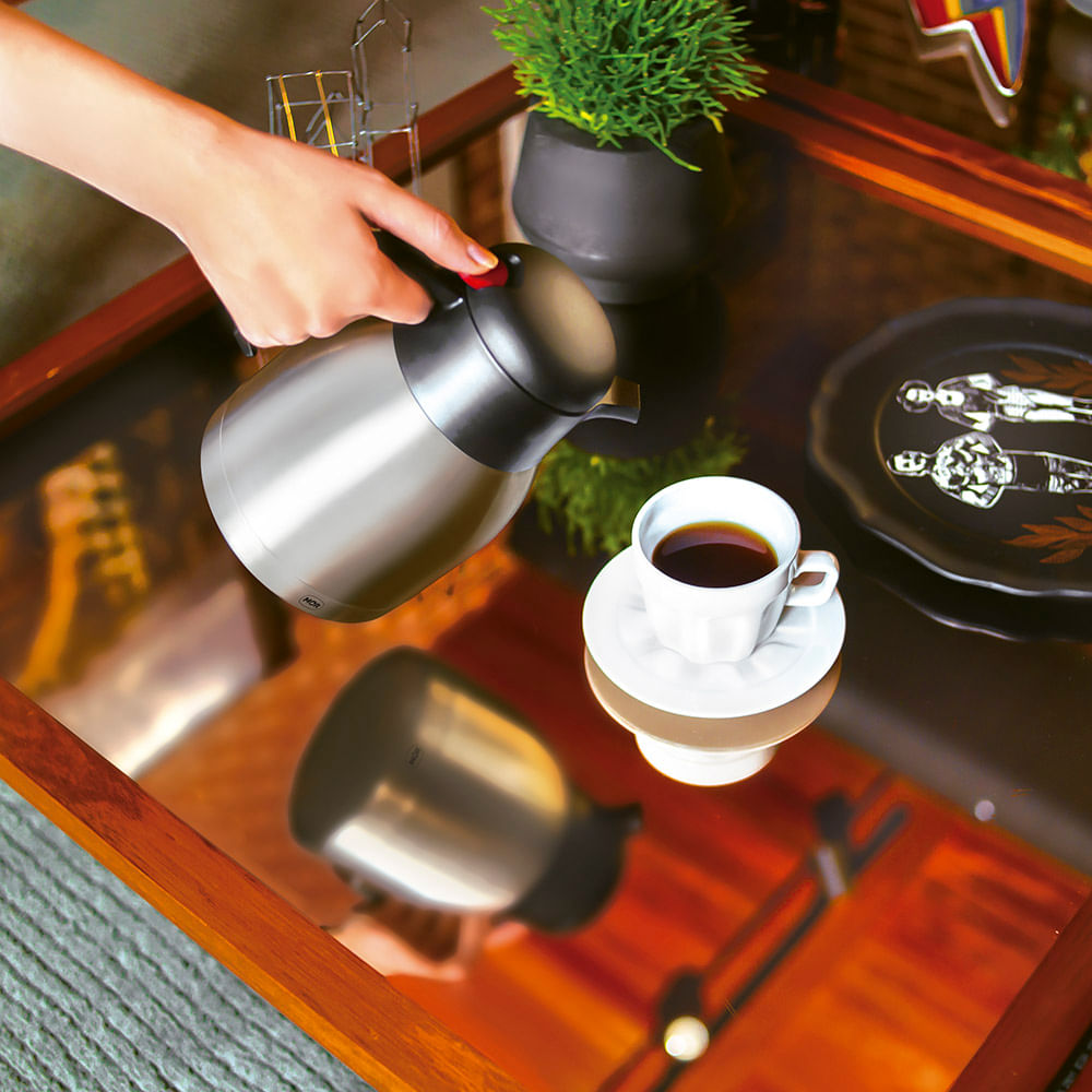 Bule Inox Com Gatilho 1,2 L - Loja Mor