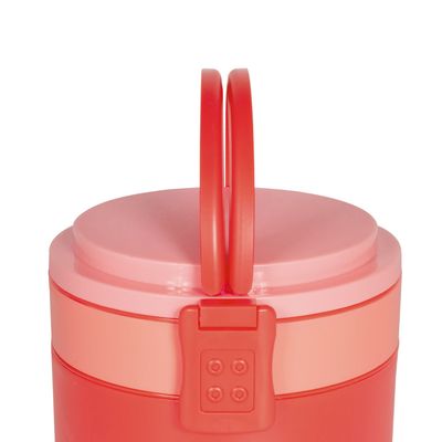 Pote Marmita 2 Andares Redondo com Alça - VERMELHO - Loja Mor