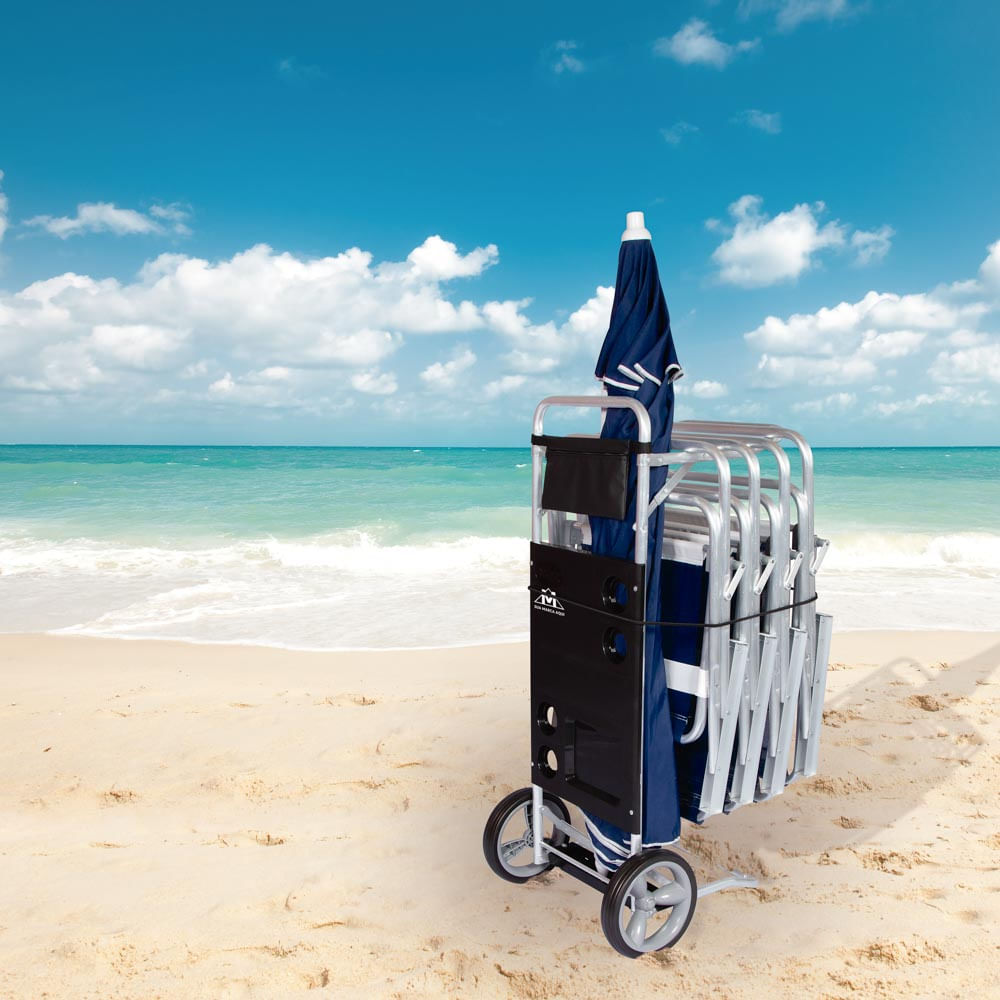 Carrinho de Praia Preto Promocional - Loja Mor