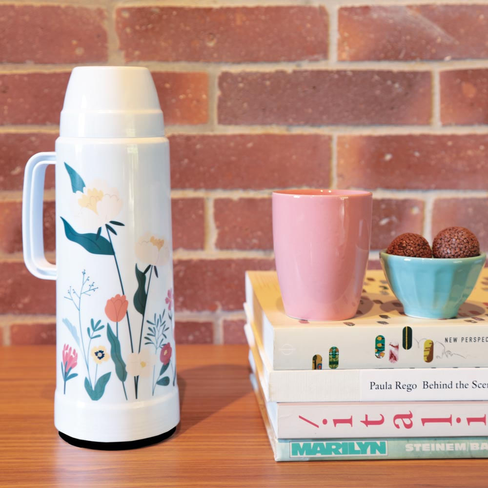 Garrafa Térmica Use Branca Primavera 1 litro - Loja Mor