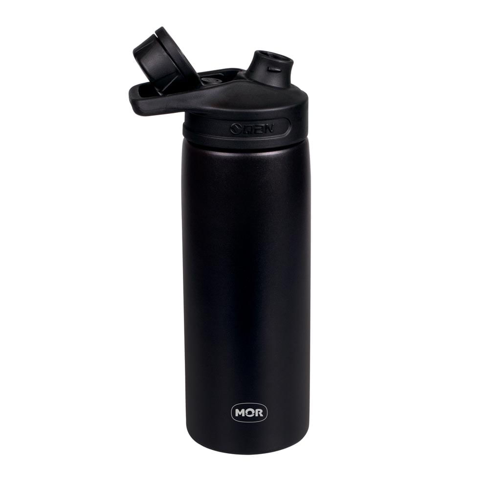 Garrafa Squeeze 600ml Fit Preta - Loja Mor Garrafa Squeeze 600ml Fit Preta - Loja Mor